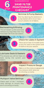 6 Step Sand Filter Maintenance Checklist With Cheat Sheet!